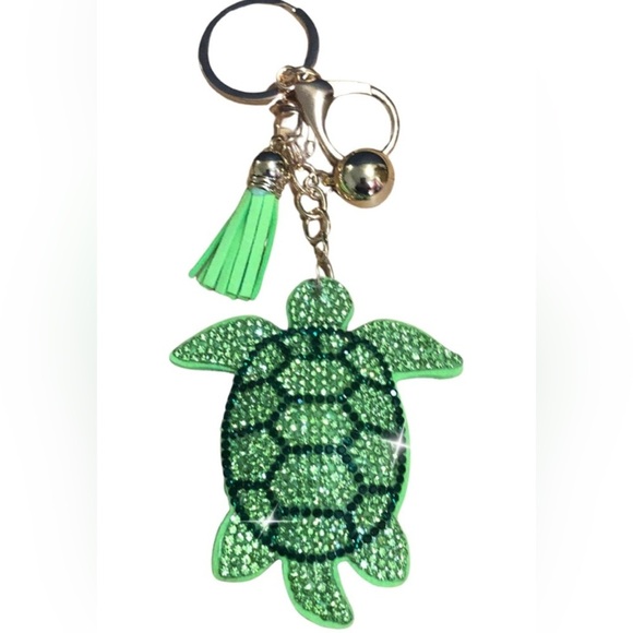 Accessories | Turtle Bling Bag Charmkeychain | Poshmark